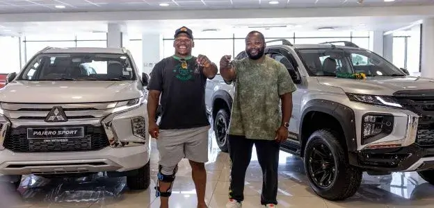 Mitsubishi Motors South Africa Partners with Springboks Duo